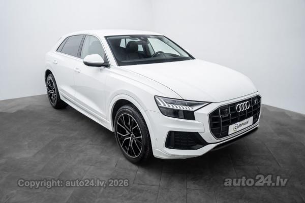 White Audi Q8 2018 in Tallinn, with an engine capacity of 3.00 L and mileage of 212 thousand km for 35999 €, photo 3 on AUTOMOTO.COM.LV
