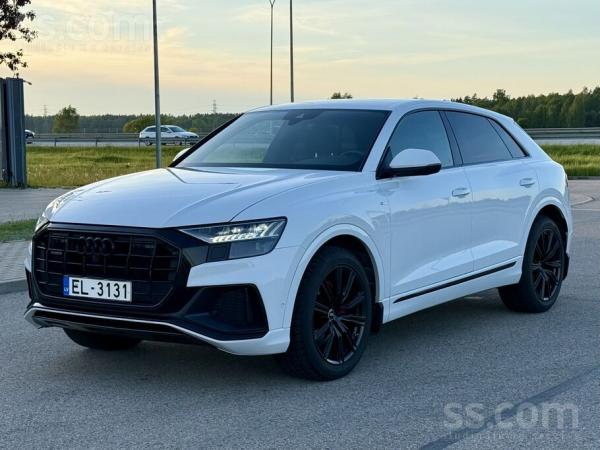 White Audi Q8 2018 in Riga, with an engine capacity of 3.00 L and mileage of 211 thousand km for 37994 €, photo 1 on AUTOMOTO.COM.LV
