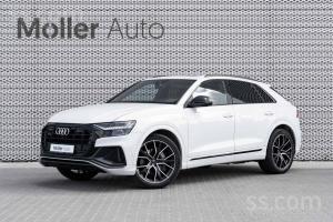 White Audi Q8 2019 in Riga, with an engine capacity of 3.00 L and mileage of 133 thousand km for 59900 €, photo 1 on AUTOMOTO.COM.LV