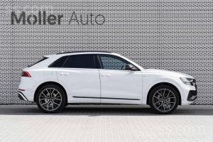 White Audi Q8 2019 in Riga, with an engine capacity of 3.00 L and mileage of 133 thousand km for 59900 €, photo 5 on AUTOMOTO.COM.LV