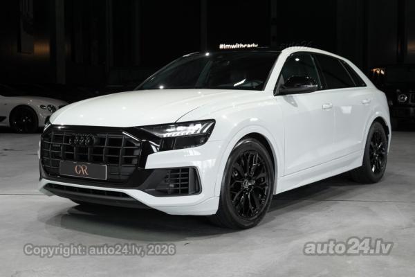 Balts Audi Q8 2019 Rīga, ar dzinēja tilpumu 3.00 L un nobraukumu 124 tūkst. km par 46600 €, foto 1 vietnē AUTOMOTO.COM.LV