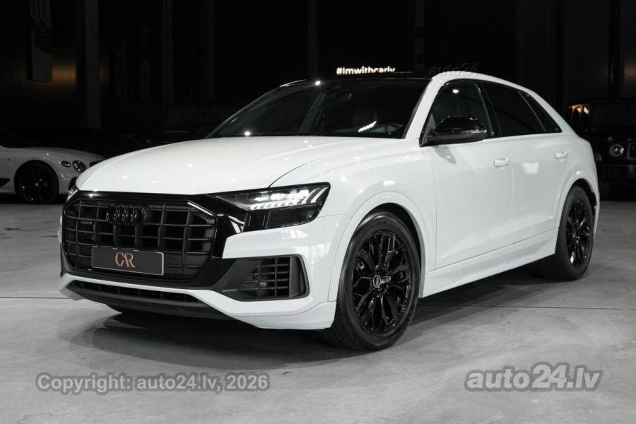 Balts Audi Q8 2019 Rīga, ar dzinēja tilpumu 3.00 L un nobraukumu 124 tūkst. km par 46600 €, foto 1 vietnē AUTOMOTO.COM.LV