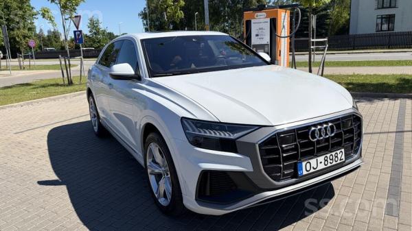 Balts Audi Q8 2019 Rīga, ar dzinēja tilpumu 3.00 L un nobraukumu 158 tūkst. km par 44500 €, foto 2 vietnē AUTOMOTO.COM.LV