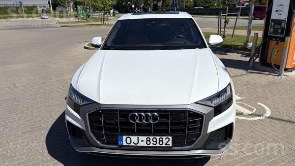 Balts Audi Q8 2019 Rīga, ar dzinēja tilpumu 3.00 L un nobraukumu 158 tūkst. km par 44500 €, foto 6 vietnē AUTOMOTO.COM.LV