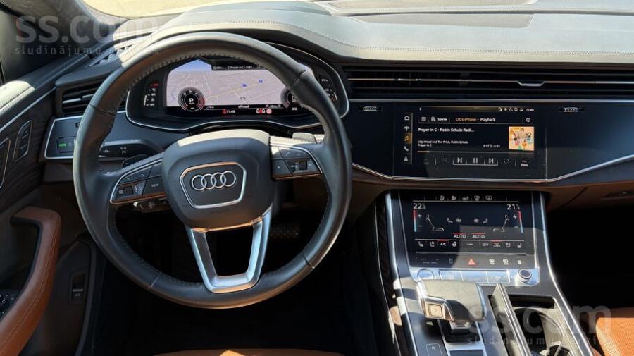 Balts Audi Q8 2019 Rīga, ar dzinēja tilpumu 3.00 L un nobraukumu 158 tūkst. km par 44500 €, foto 16 vietnē AUTOMOTO.COM.LV
