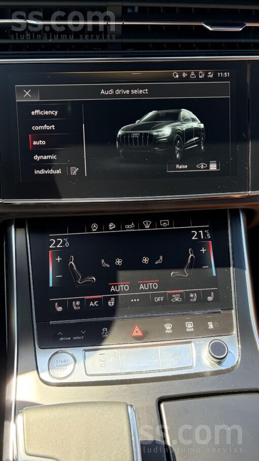 White Audi Q8 2019 in Riga, with an engine capacity of 3.00 L and mileage of 158 thousand km for 44500 €, photo 26 on AUTOMOTO.COM.LV