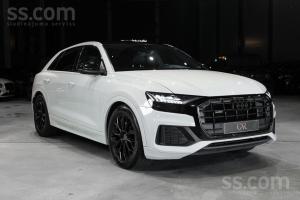 Balts Audi Q8 2019 Rīga, ar dzinēja tilpumu 3.00 L un nobraukumu 124 tūkst. km par 40900 €, foto 4 vietnē AUTOMOTO.COM.LV
