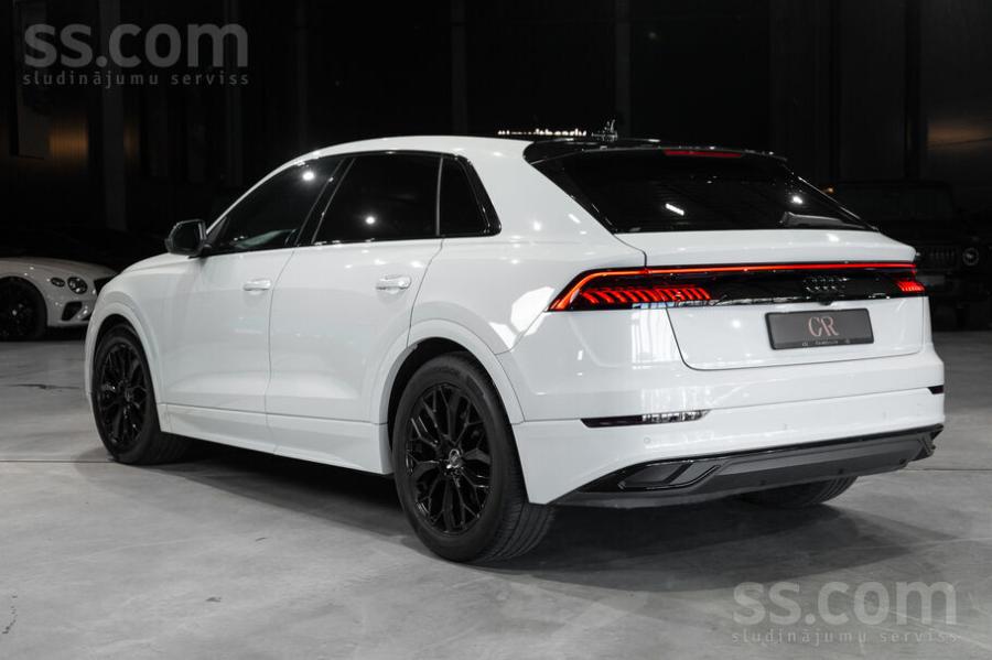 Balts Audi Q8 2019 Rīga, ar dzinēja tilpumu 3.00 L un nobraukumu 124 tūkst. km par 40900 €, foto 5 vietnē AUTOMOTO.COM.LV