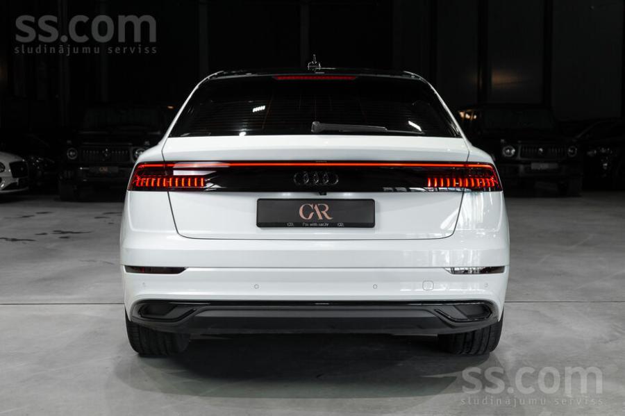 Balts Audi Q8 2019 Rīga, ar dzinēja tilpumu 3.00 L un nobraukumu 124 tūkst. km par 40900 €, foto 6 vietnē AUTOMOTO.COM.LV