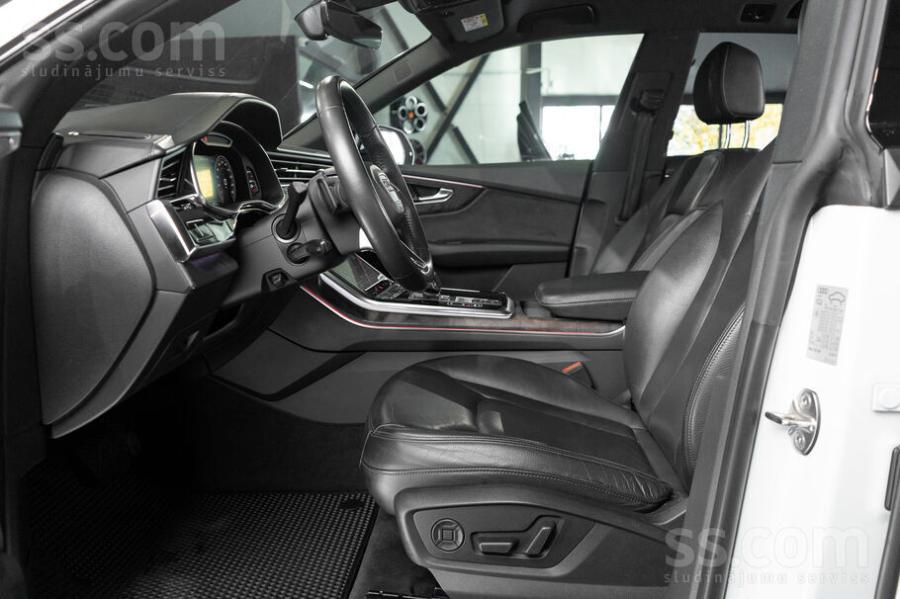 Balts Audi Q8 2019 Rīga, ar dzinēja tilpumu 3.00 L un nobraukumu 124 tūkst. km par 40900 €, foto 9 vietnē AUTOMOTO.COM.LV
