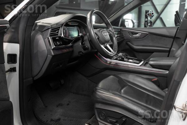 White Audi Q8 2019 in Riga, with an engine capacity of 3.00 L and mileage of 124 thousand km for 40900 €, photo 9 on AUTOMOTO.COM.LV