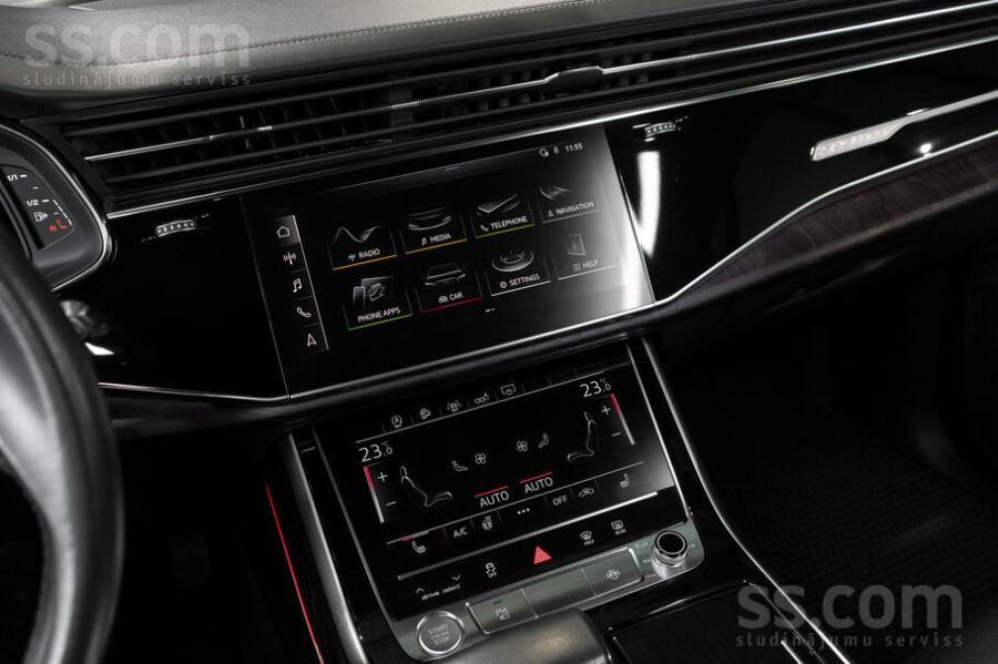 Balts Audi Q8 2019 Rīga, ar dzinēja tilpumu 3.00 L un nobraukumu 124 tūkst. km par 40900 €, foto 33 vietnē AUTOMOTO.COM.LV