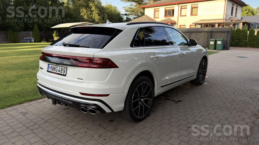 Balts Audi Q8 2019 Rīga, ar dzinēja tilpumu 3.00 L un nobraukumu 104 tūkst. km par 37500 €, foto 3 vietnē AUTOMOTO.COM.LV