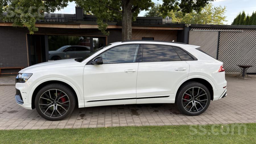 Balts Audi Q8 2019 Rīga, ar dzinēja tilpumu 3.00 L un nobraukumu 104 tūkst. km par 37500 €, foto 9 vietnē AUTOMOTO.COM.LV