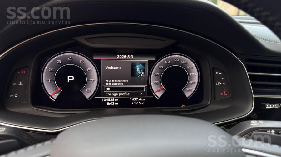 Balts Audi Q8 2019 Rīga, ar dzinēja tilpumu 3.00 L un nobraukumu 104 tūkst. km par 37500 €, foto 13 vietnē AUTOMOTO.COM.LV