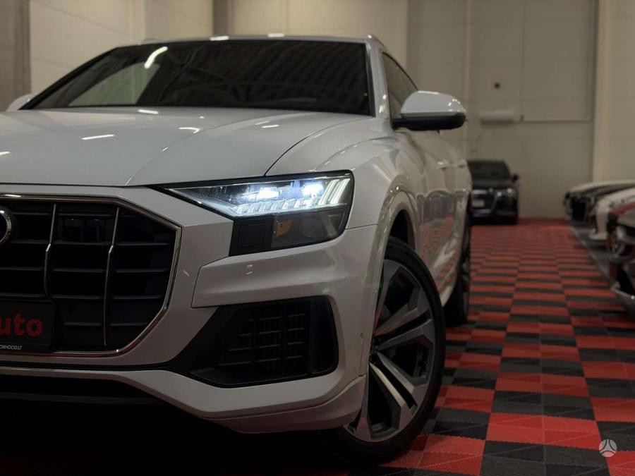 Balts Audi Q8 2019 Viļņa, ar dzinēja tilpumu 3.00 L un nobraukumu 138 tūkst. km par 36990 €, foto 9 vietnē AUTOMOTO.COM.LV