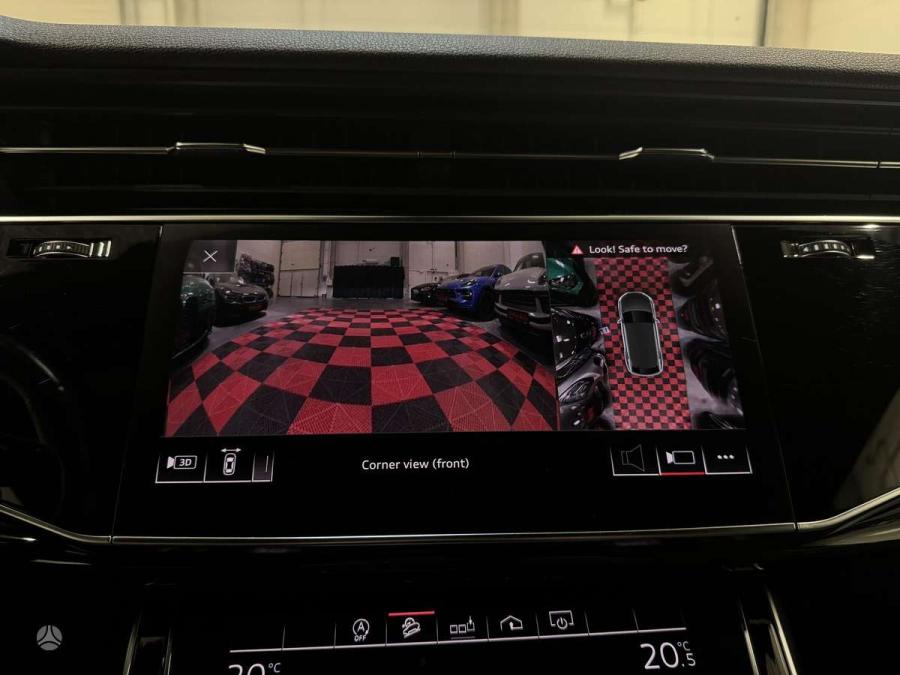 White Audi Q8 2019 in Vilnius, with an engine capacity of 3.00 L and mileage of 203 thousand km for 37999 €, photo 28 on AUTOMOTO.COM.LV