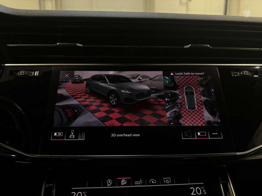 White Audi Q8 2019 in Vilnius, with an engine capacity of 3.00 L and mileage of 203 thousand km for 37999 €, photo 29 on AUTOMOTO.COM.LV