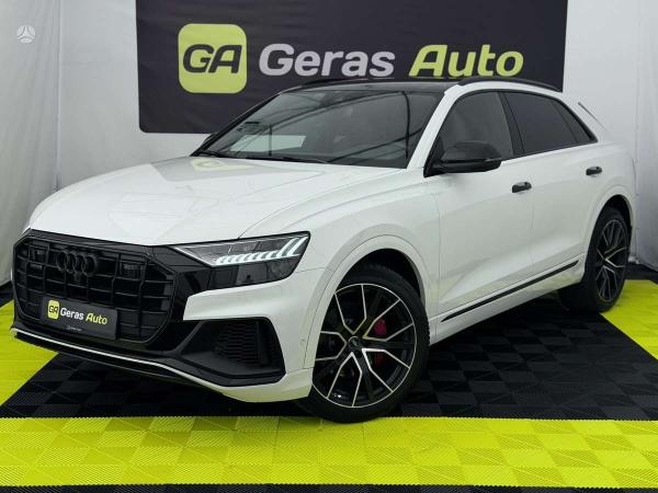 Balts Audi Q8 2020 Viļņa, ar dzinēja tilpumu 3.00 L un nobraukumu 161 tūkst. km par 45900 €, foto  vietnē AUTOMOTO.COM.LV