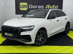 Balts Audi Q8 2020 Viļņa, ar dzinēja tilpumu 3.00 L un nobraukumu 161 tūkst. km par 45900 €, foto  vietnē AUTOMOTO.COM.LV