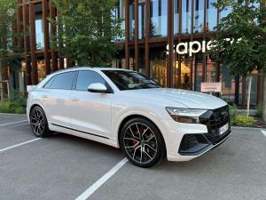 Balts Audi Q8 2021 Kauņa, ar dzinēja tilpumu 3.00 L un nobraukumu 60 tūkst. km par 47999 €, foto 5 vietnē AUTOMOTO.COM.LV