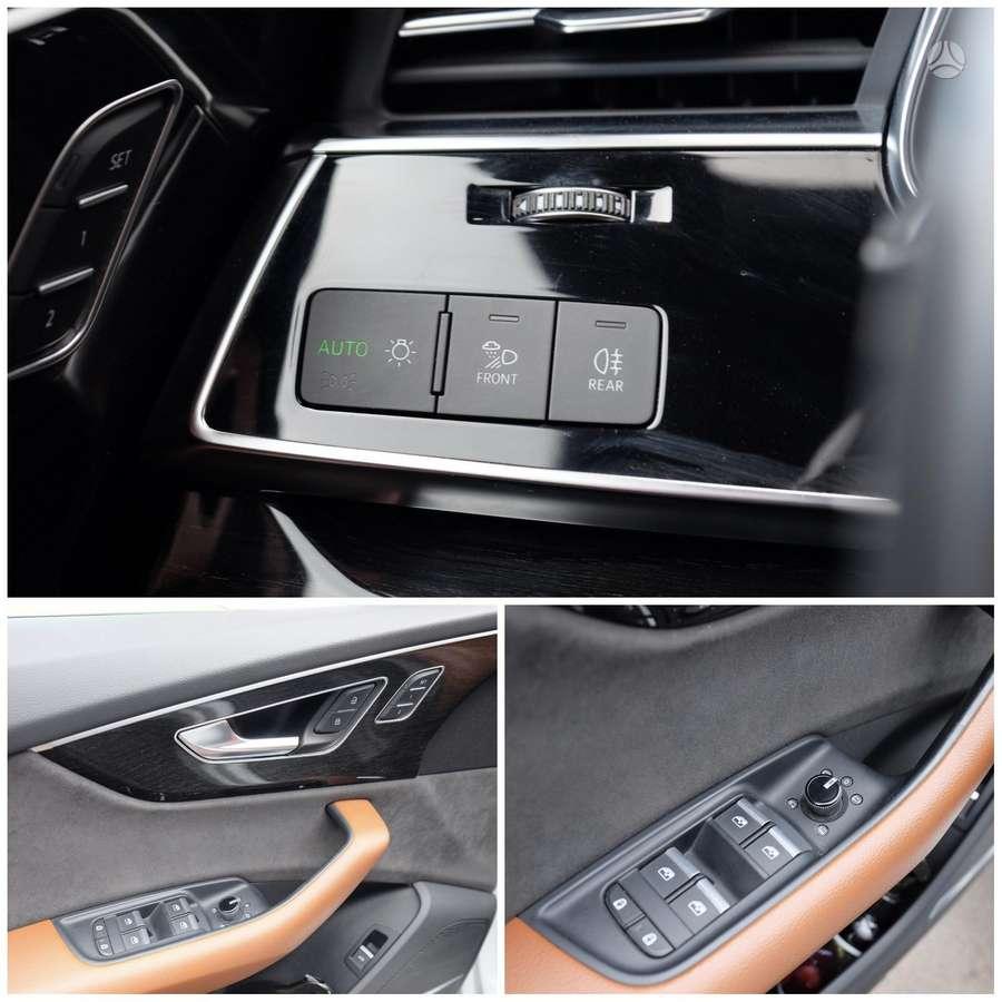 White Audi Q8 2021 in Vilnius, with an engine capacity of 2.97 L and mileage of 124 thousand km for 49999 €, photo 44 on AUTOMOTO.COM.LV