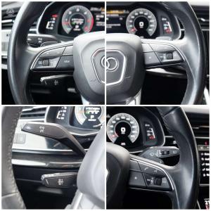 White Audi Q8 2021 in Vilnius, with an engine capacity of 2.97 L and mileage of 124 thousand km for 49999 €, photo 48 on AUTOMOTO.COM.LV