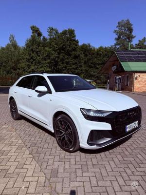 Balts Audi Q8 2021 Šauļi, ar dzinēja tilpumu 3.00 L un nobraukumu 80 tūkst. km par 55000 €, foto 3 vietnē AUTOMOTO.COM.LV