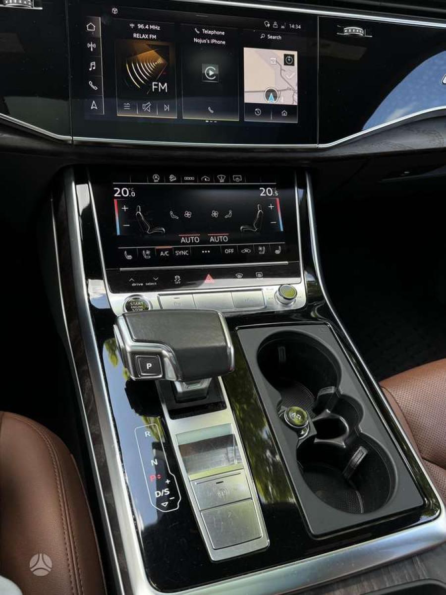 Balts Audi Q8 2021 Viļņa, ar dzinēja tilpumu 3.00 L un nobraukumu 115 tūkst. km par 40900 €, foto 16 vietnē AUTOMOTO.COM.LV