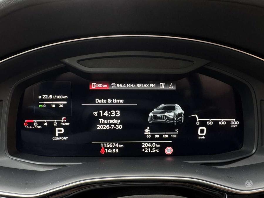Balts Audi Q8 2021 Viļņa, ar dzinēja tilpumu 3.00 L un nobraukumu 115 tūkst. km par 40900 €, foto 17 vietnē AUTOMOTO.COM.LV