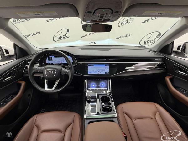 Balts Audi Q8 2022 Viļņa, ar dzinēja tilpumu 3.00 L un nobraukumu 24 tūkst. km par 55900 €, foto 4 vietnē AUTOMOTO.COM.LV