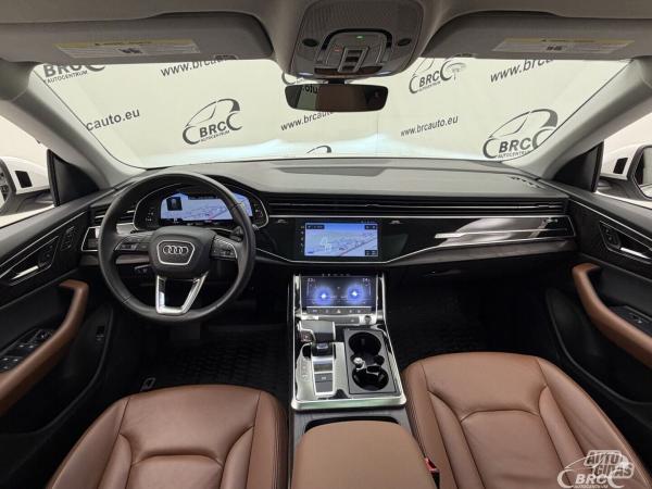 White Audi Q8 2022 in Avizieniai, with an engine capacity of 3.00 L and mileage of 24 thousand km for 55900 €, photo 3 on AUTOMOTO.COM.LV