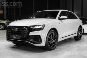 White Audi Q8 2022 in Riga, with an engine capacity of 3.00 L and mileage of 83 thousand km for 50457 €, photo  on AUTOMOTO.COM.LV