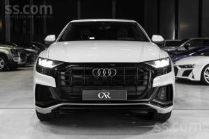 White Audi Q8 2022 in Riga, with an engine capacity of 3.00 L and mileage of 83 thousand km for 50457 €, photo 3 on AUTOMOTO.COM.LV