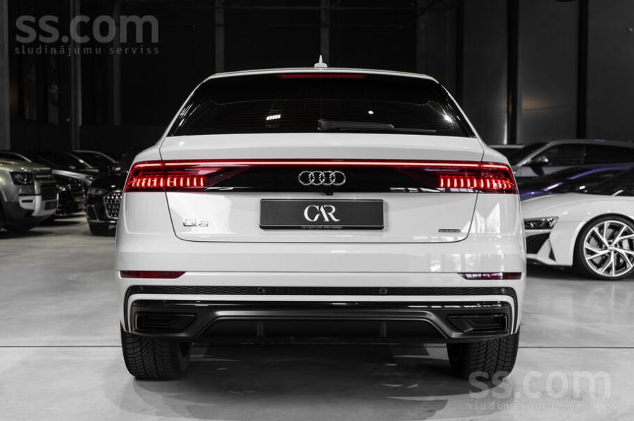 White Audi Q8 2022 in Riga, with an engine capacity of 3.00 L and mileage of 83 thousand km for 50457 €, photo 6 on AUTOMOTO.COM.LV