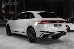 White Audi Q8 2022 in Riga, with an engine capacity of 3.00 L and mileage of 83 thousand km for 50457 €, photo 7 on AUTOMOTO.COM.LV