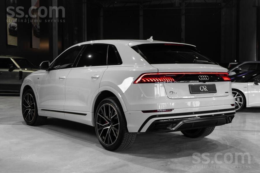 White Audi Q8 2022 in Riga, with an engine capacity of 3.00 L and mileage of 83 thousand km for 50457 €, photo 7 on AUTOMOTO.COM.LV