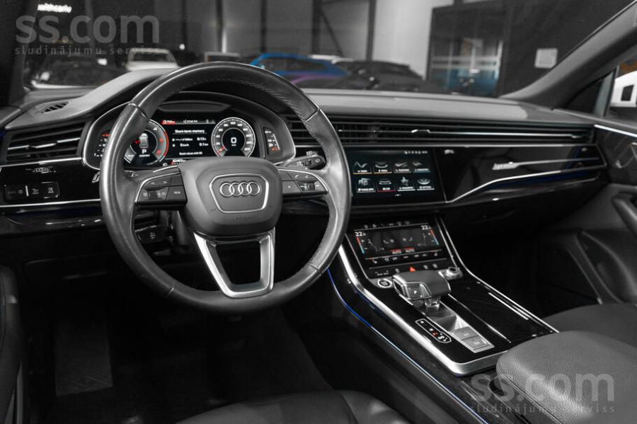 White Audi Q8 2022 in Riga, with an engine capacity of 3.00 L and mileage of 83 thousand km for 50457 €, photo 11 on AUTOMOTO.COM.LV