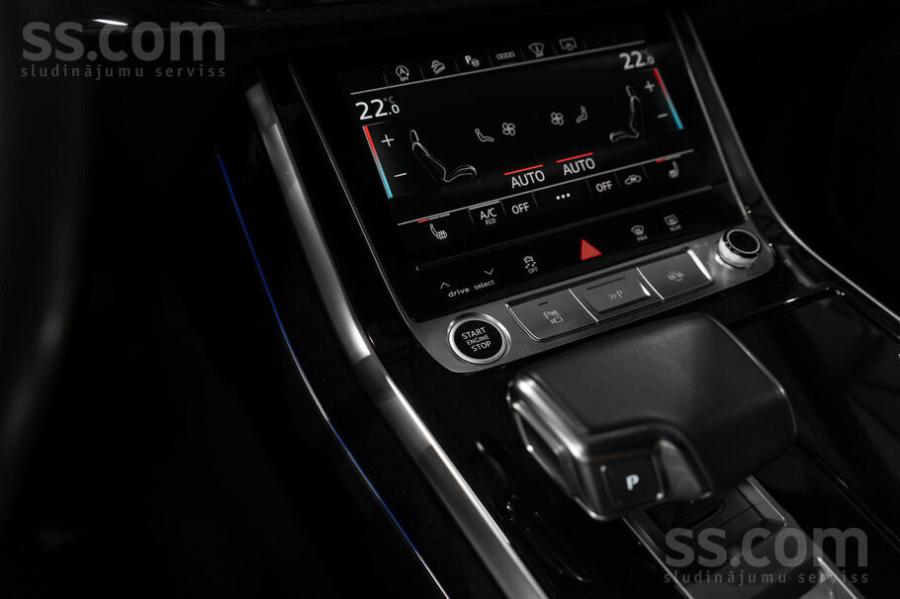 White Audi Q8 2022 in Riga, with an engine capacity of 3.00 L and mileage of 83 thousand km for 50457 €, photo 31 on AUTOMOTO.COM.LV