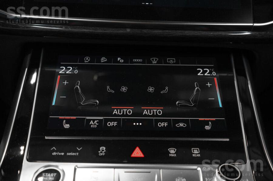White Audi Q8 2022 in Riga, with an engine capacity of 3.00 L and mileage of 83 thousand km for 50457 €, photo 32 on AUTOMOTO.COM.LV