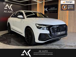 Balts Audi Q8 2023 Kauņa, ar dzinēja tilpumu 2.97 L un nobraukumu 58 tūkst. km par 69990 €, foto  vietnē AUTOMOTO.COM.LV