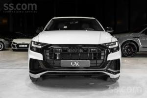 White Audi Q8 2023 in Riga, with an engine capacity of 3.00 L and mileage of 56 thousand km for 69900 €, photo 3 on AUTOMOTO.COM.LV