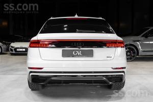 White Audi Q8 2023 in Riga, with an engine capacity of 3.00 L and mileage of 56 thousand km for 69900 €, photo 6 on AUTOMOTO.COM.LV