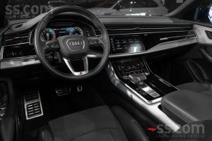 White Audi Q8 2023 in Riga, with an engine capacity of 3.00 L and mileage of 56 thousand km for 69900 €, photo 11 on AUTOMOTO.COM.LV