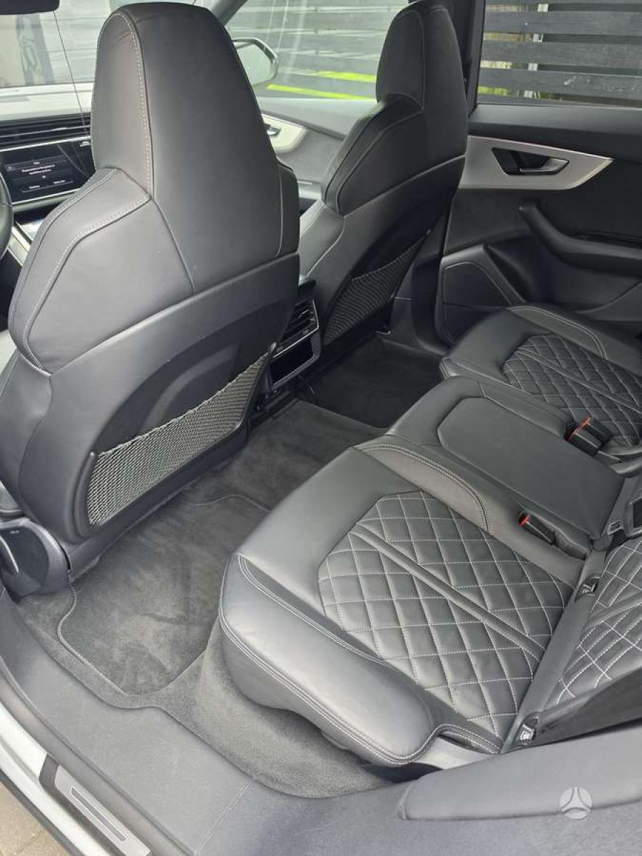 White Audi Q8 2024 in Kaunas, with an engine capacity of 2.97 L and mileage of 81 thousand km for 76900 €, photo 31 on AUTOMOTO.COM.LV