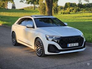 White Audi Q8 2024 in Kaunas, with an engine capacity of 2.97 L and mileage of 81 thousand km for 76900 €, photo 39 on AUTOMOTO.COM.LV