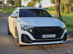 White Audi Q8 2024 in Kaunas, with an engine capacity of 2.97 L and mileage of 81 thousand km for 76900 €, photo 49 on AUTOMOTO.COM.LV