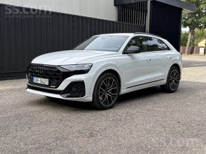 Ауди Q8 2024 в Рига на AUTOMOTO.COM.LV Белый Ауди Q8 2024 в Рига, объемом двигателя 3.00 л и пробегом 27 тыс. км за 77700 €, фото 1 на AUTOMOTO.COM.LV