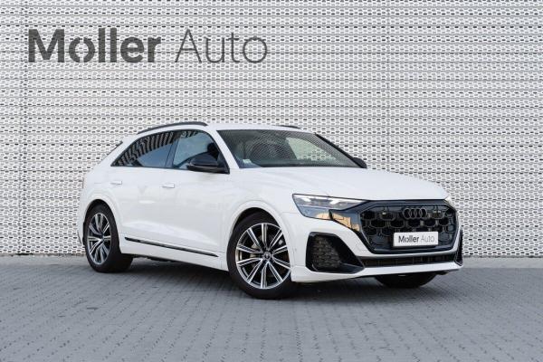 White Audi Q8 2024 in Marupe, with an engine capacity of 3.00 L and mileage of 23 thousand km for 67000 €, photo 3 on AUTOMOTO.COM.LV