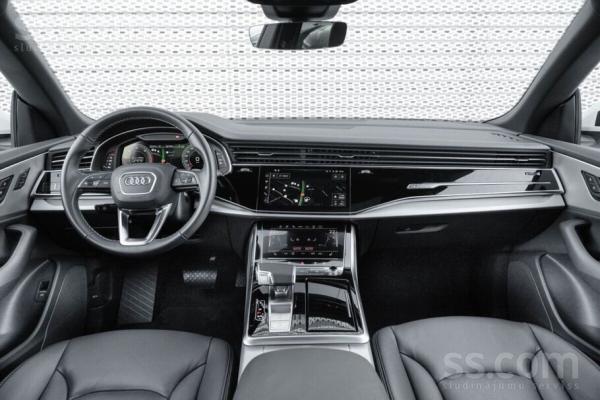 Balts Audi Q8 2025 Rīga, ar dzinēja tilpumu 3.00 L un nobraukumu 27 tūkst. km par 72750 €, foto 7 vietnē AUTOMOTO.COM.LV